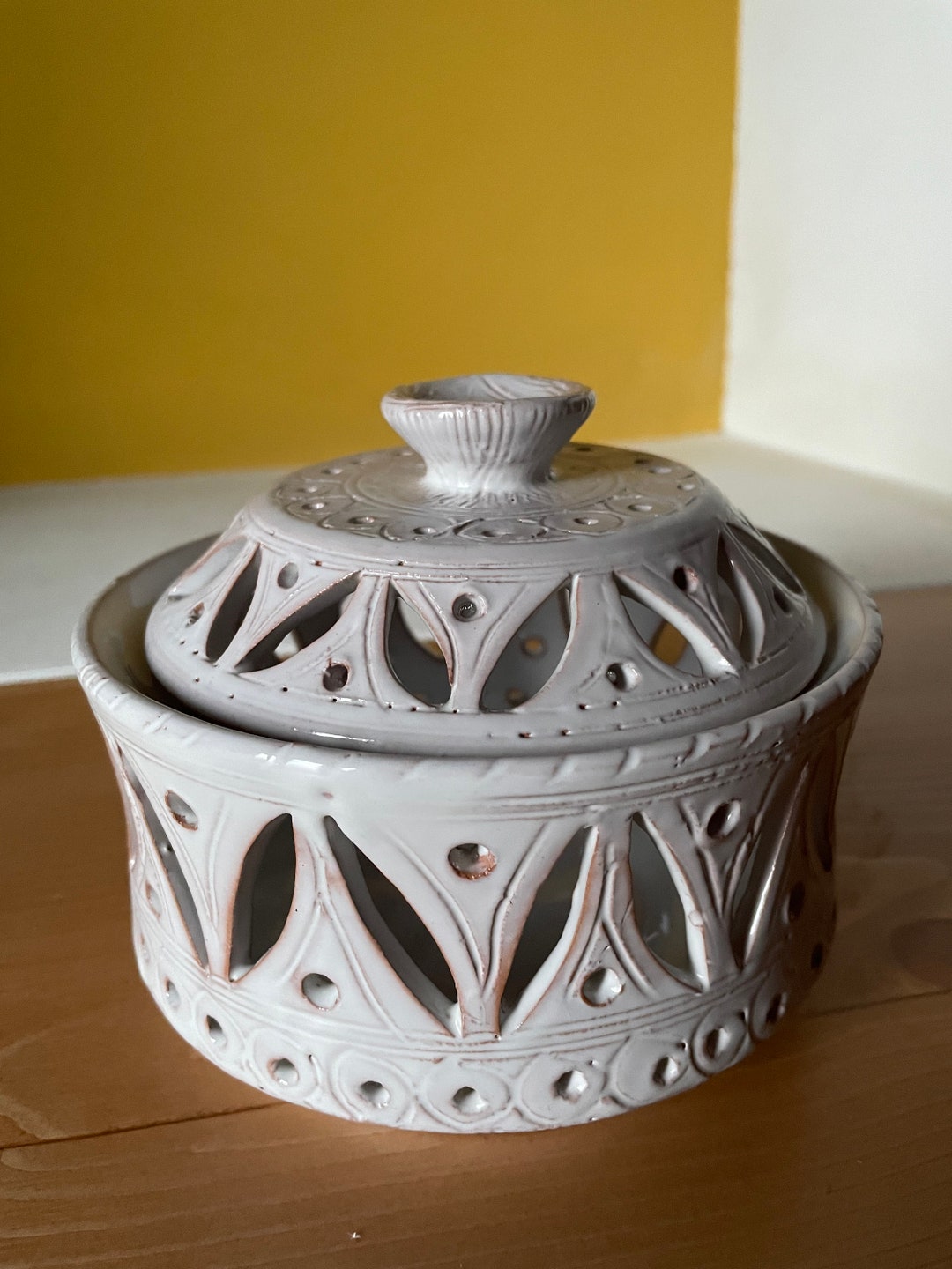 Perforated Box in Deruta Ceramic, Handcrafted and Made in Italy - Etsy