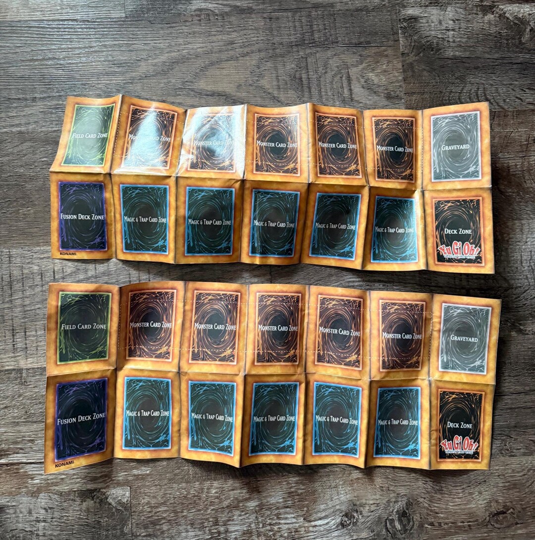 Yu-gi-oh! 1996 Classic Paper Playmat Set of 2 ,vintage - Etsy