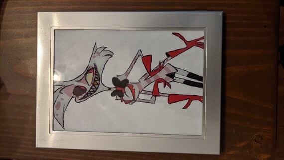 Hazbin Hotel Angel Dust Glass Painting | Etsy