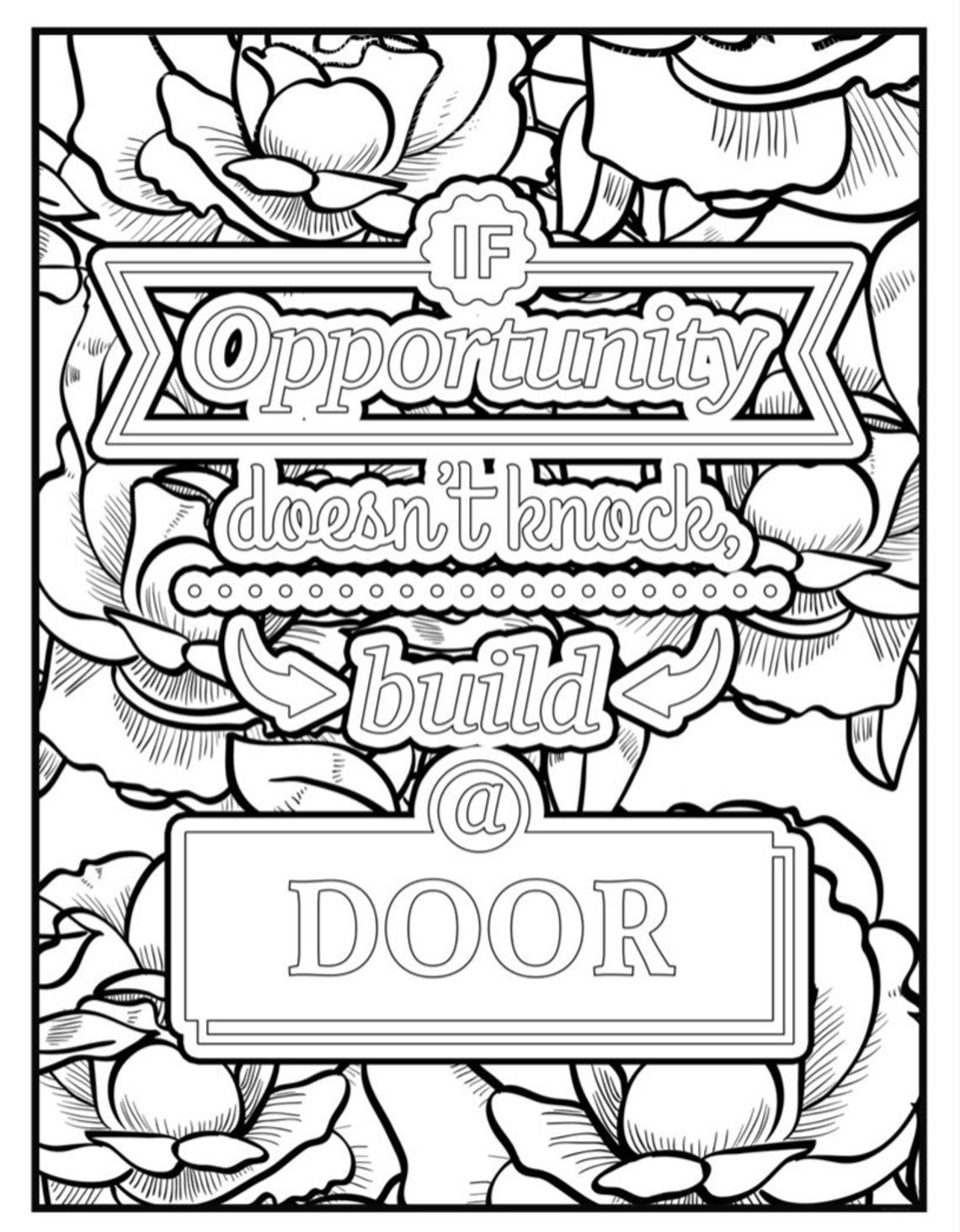 Adult Inspirational Coloring Pages - Etsy