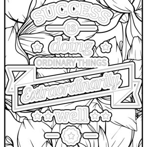 Adult Inspirational Coloring Pages - Etsy