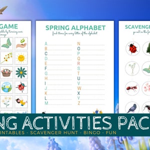 Printable Activity for Kids - Spring - Printable Games and Kids ...