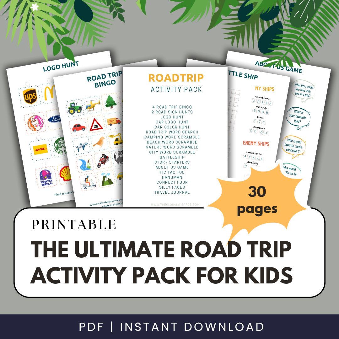 Ultimate Kids Road Trip Games Bundle – 20+ Fun Printable Travel ...