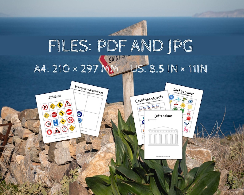 Printable Greece Activity Pack for Kids (ages 3-6) | Preschool ...