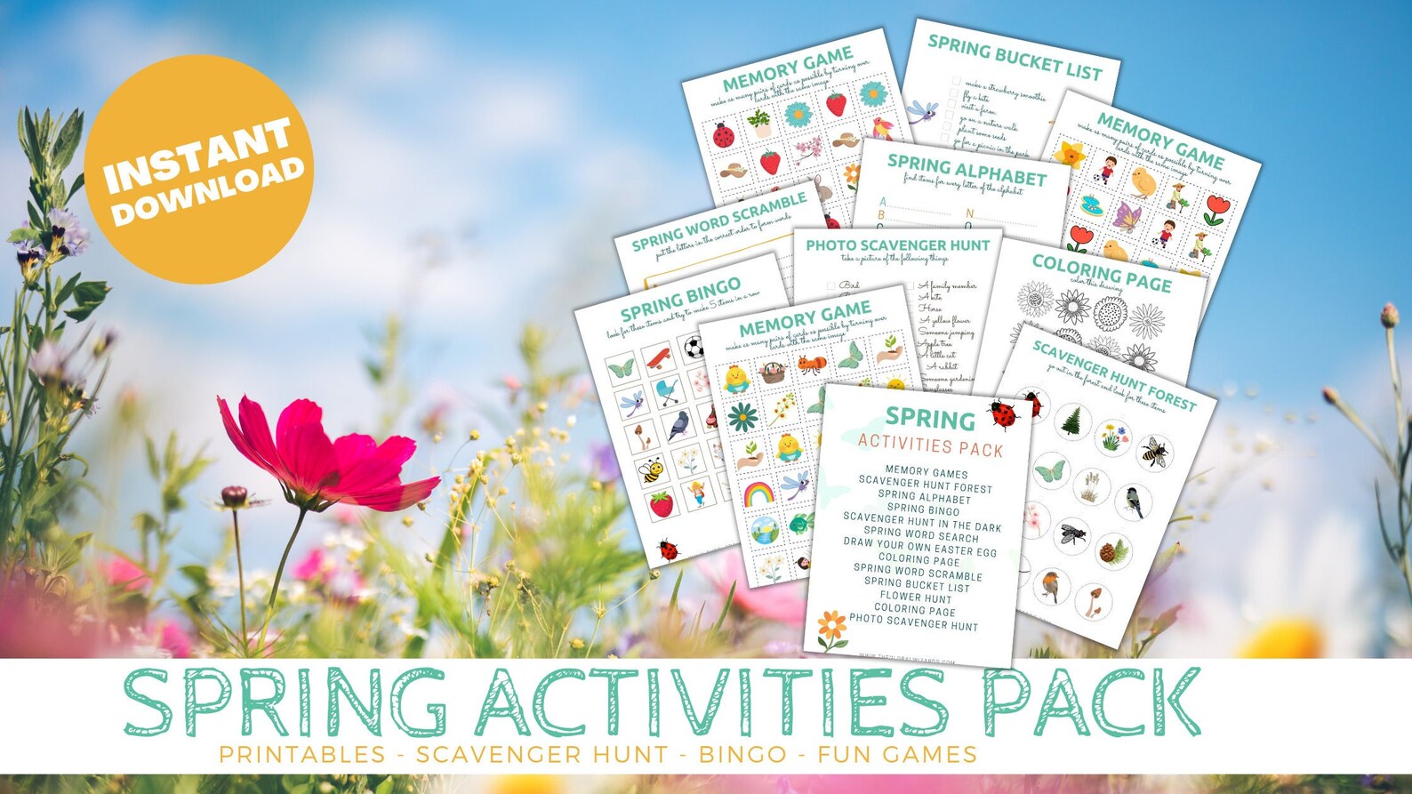 Printable Activity for Kids - Spring - Printable Games and Kids ...