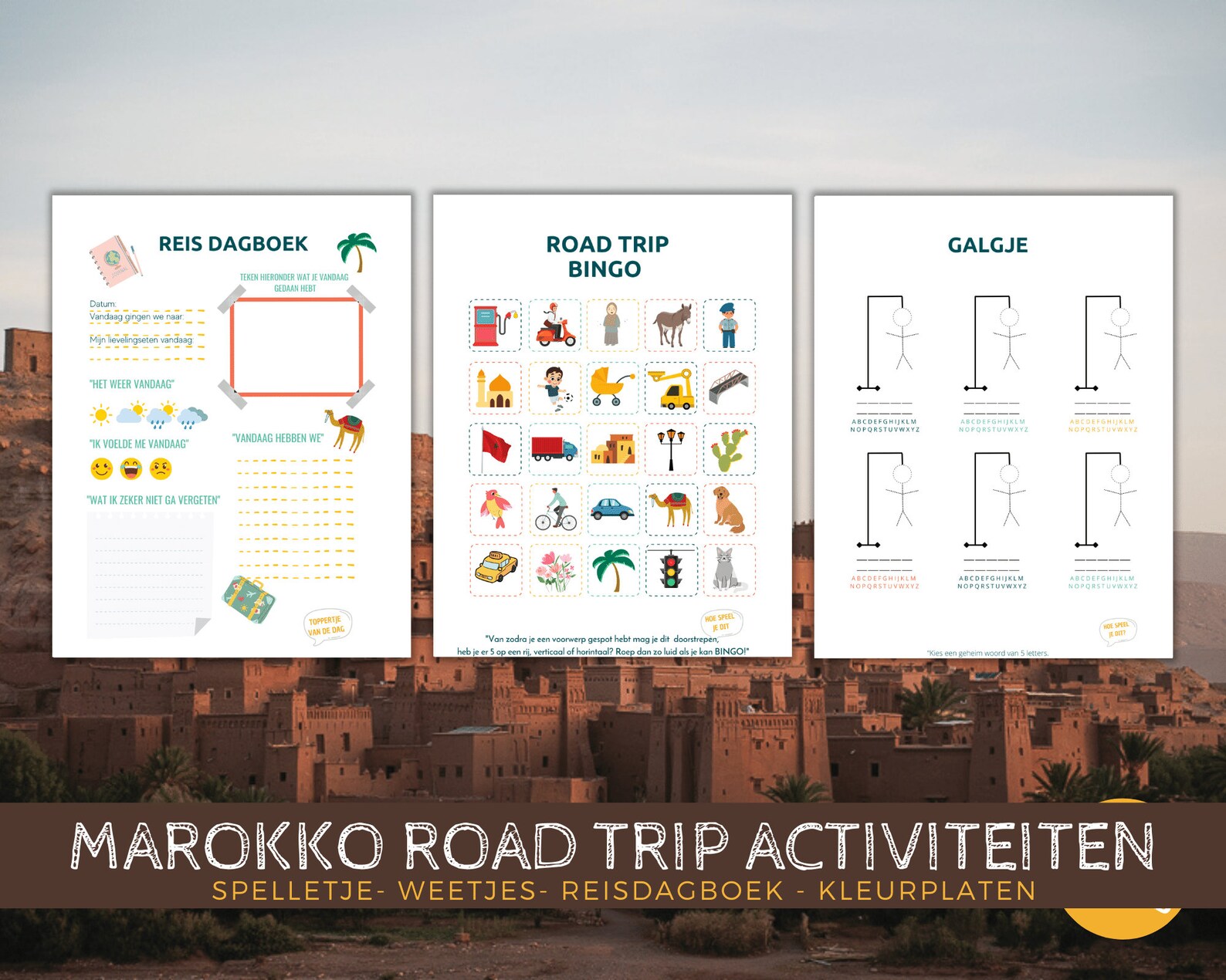 Printable Marokko Road Trip Activiteiten Voor Kinderen NL ...