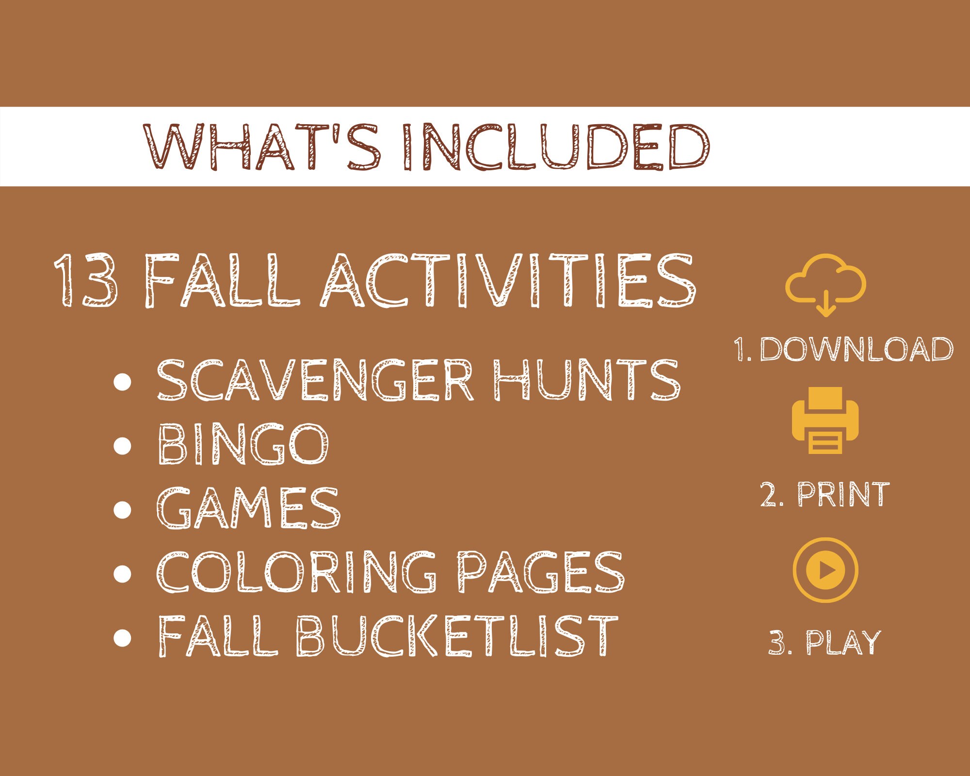Fall Activities Pack for Kids - Printable Games - Kids Activities for ...