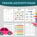 Travel Bundle for Kids, Travel Activity Pack, Travel Printables, Family ...
