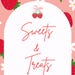 Strawberry Theme Table Signs - Etsy