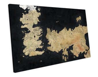 Westeros Map Canvas - Etsy UK
