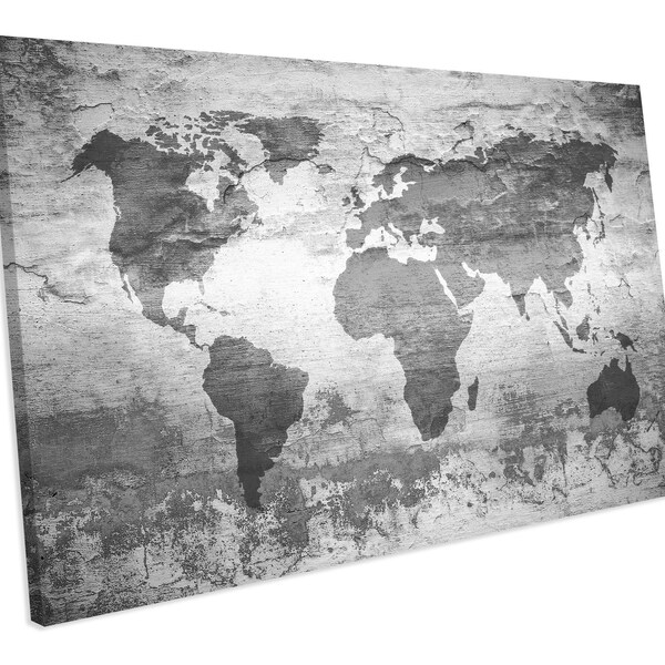 World Map Canvas - Etsy UK