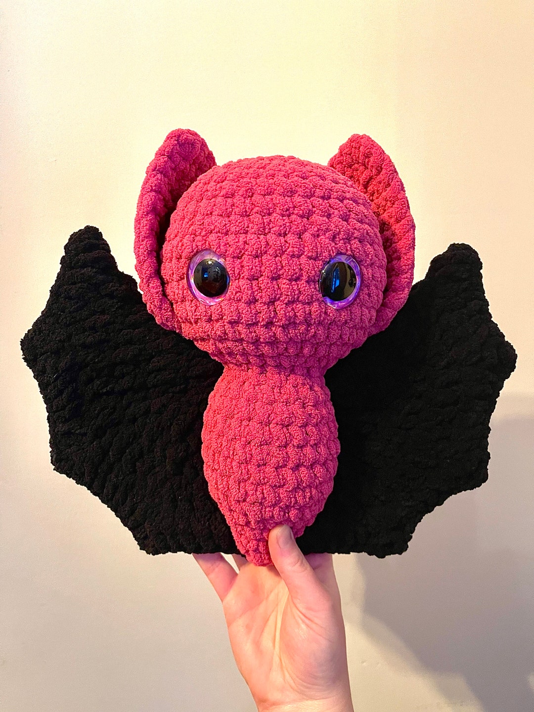 Pink and Black Bat - Etsy