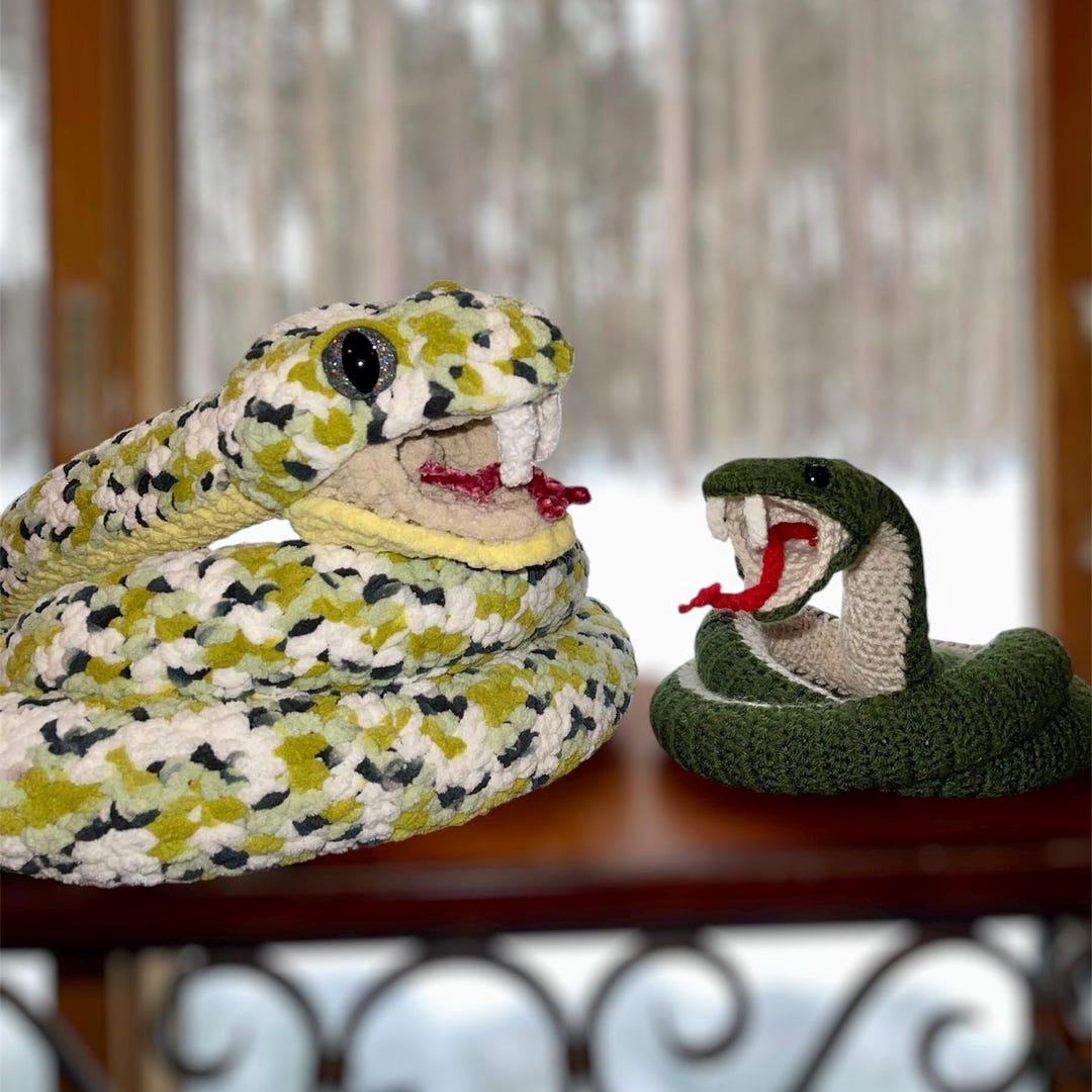 Realistic Snake Crochet Pattern - Etsy