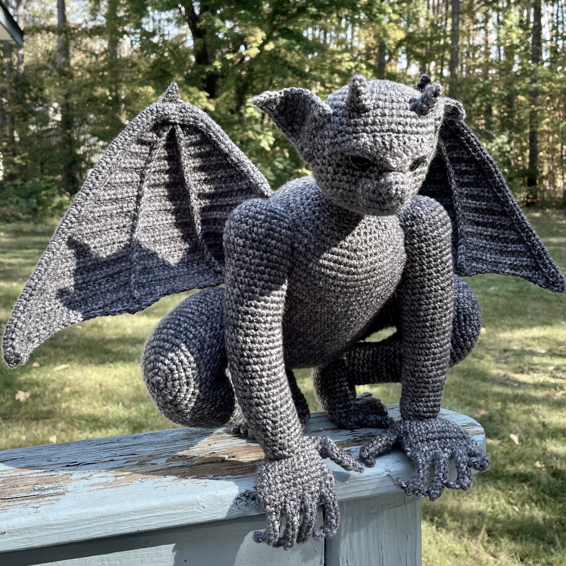 Gargoyle Statue Plush - Etsy