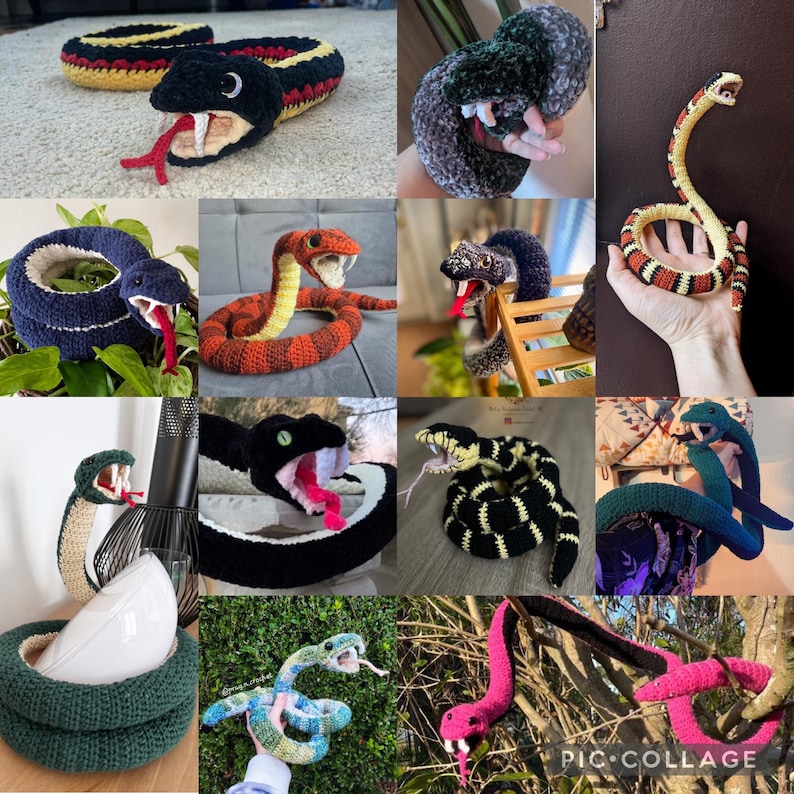 Realistic Snake Crochet Pattern - Etsy