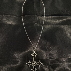 Black Inverted Cross Necklace || Gothic || Vampire || Alternative ...