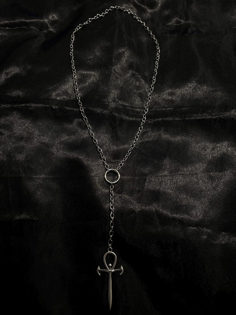 Silver Ankh Cross Necklace Gothic Jewellery Gothic Alternative Goth ...