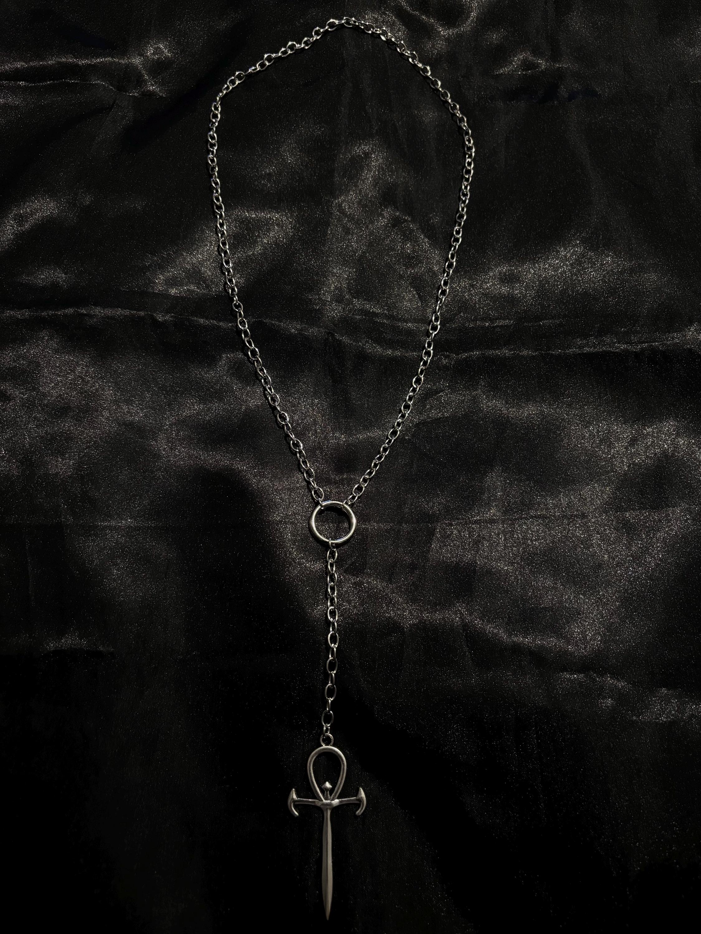 Silver Ankh Cross Necklace Gothic Jewellery Gothic Alternative Goth ...