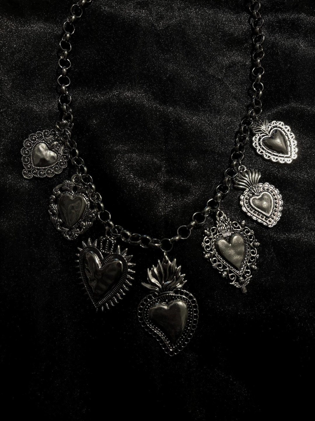 Sacred Heart Necklace || Gothic Jewellery || Gothic || Alternative ...