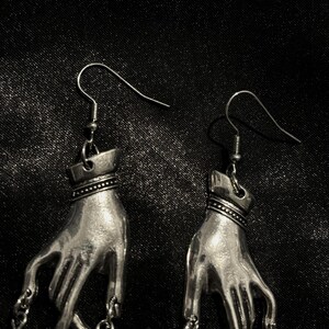 Hand Sacred Heart Earrings || Gothic Jewellery || Gothic || Alternative ...