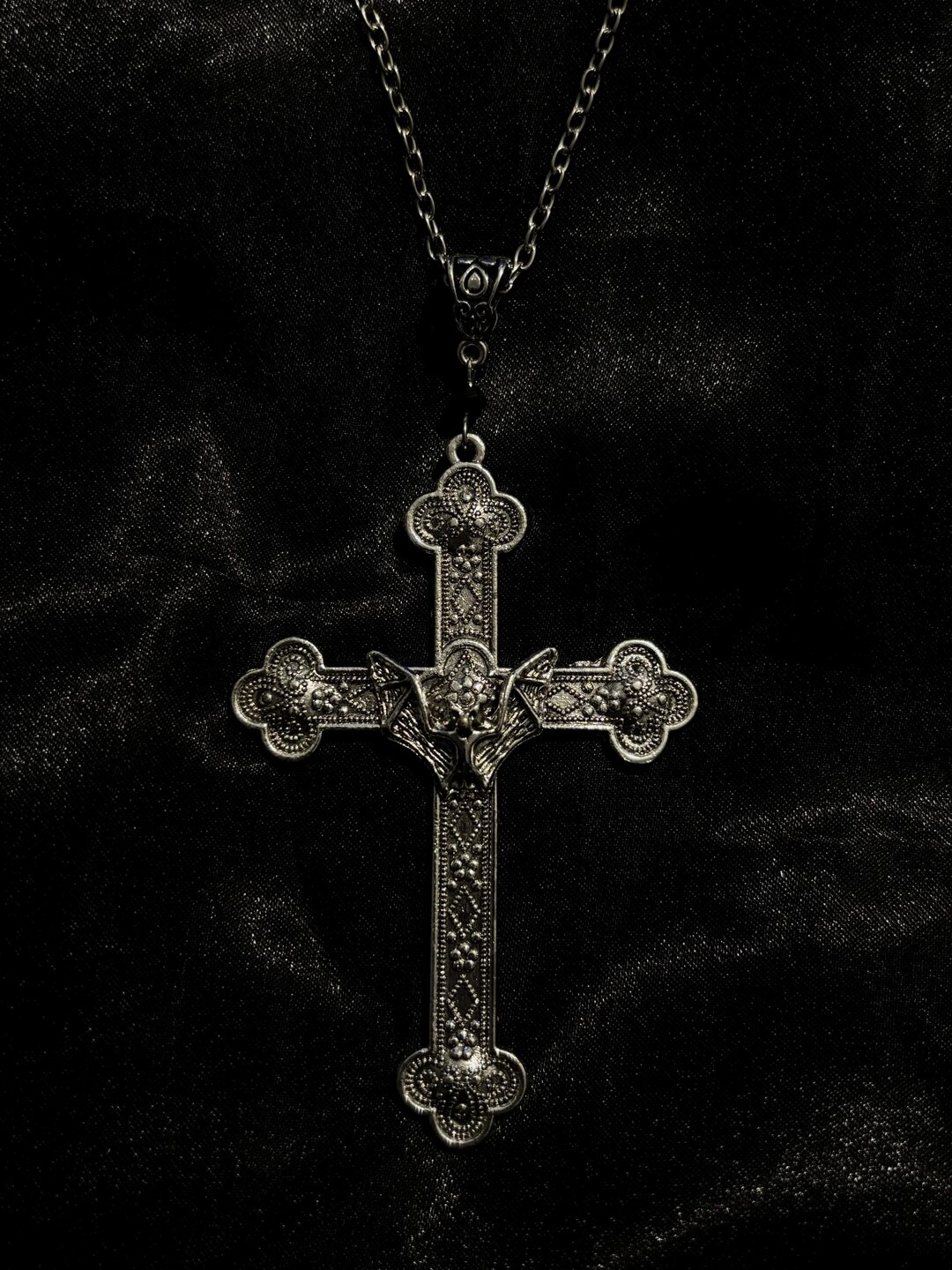 Bat Cross Necklace || Gothic Jewellery || Gothic || Alternative || Goth ...