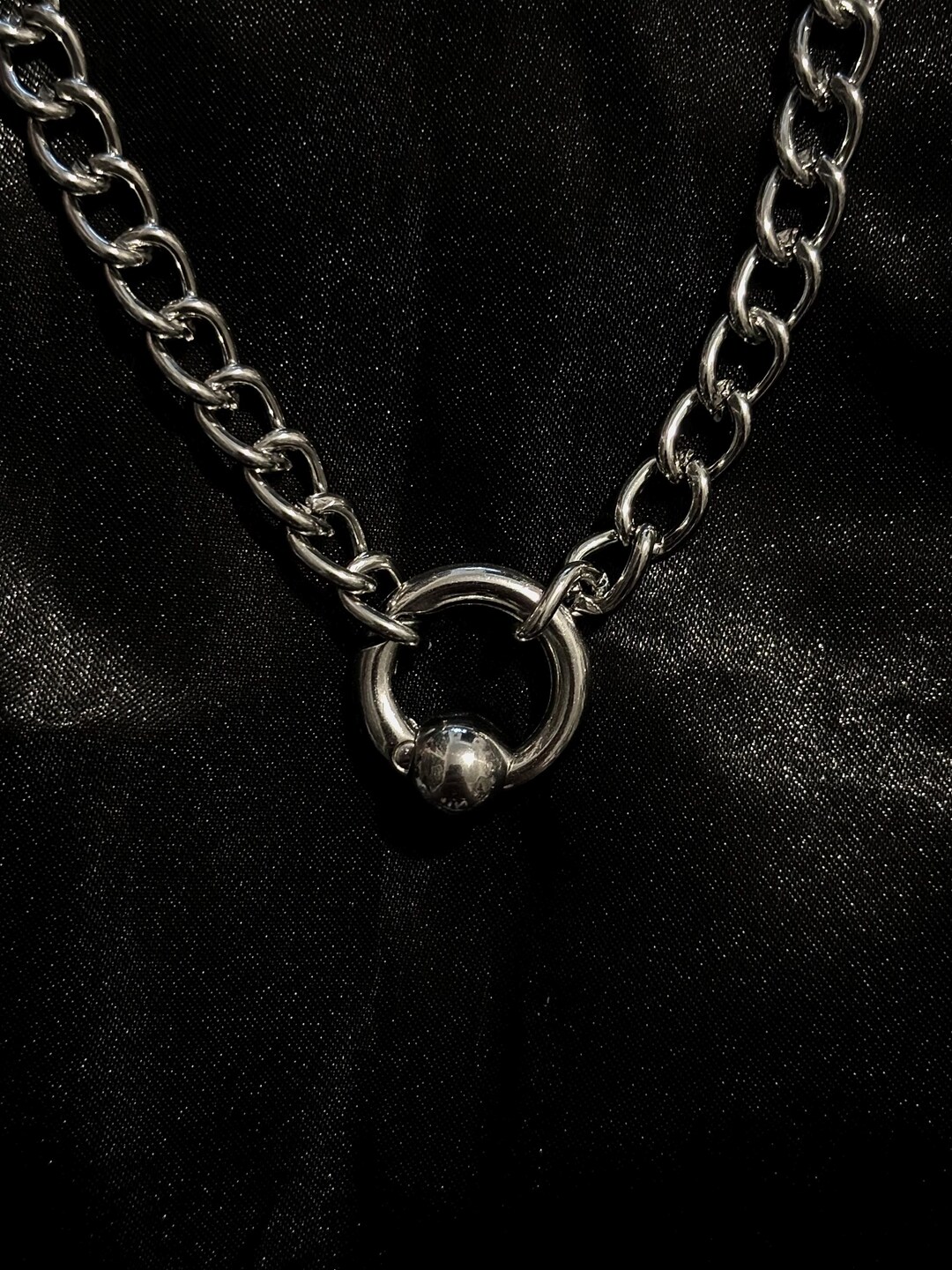 Chunky Chain Hoop Necklace || Gothic Jewellery || Gothic || Alternative ...