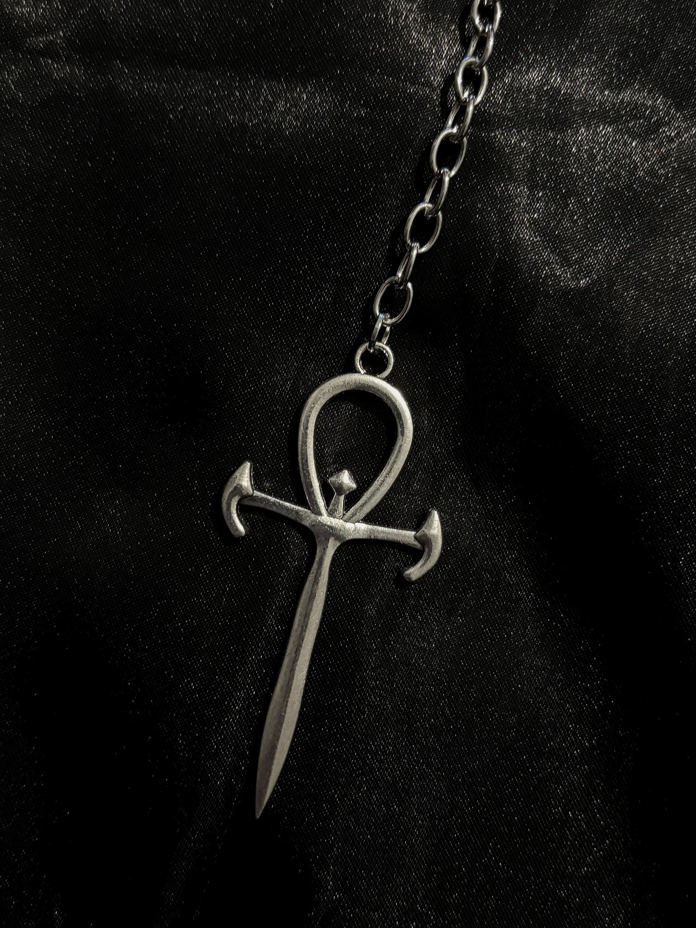 Silver Ankh Cross Necklace Gothic Jewellery Gothic Alternative Goth ...