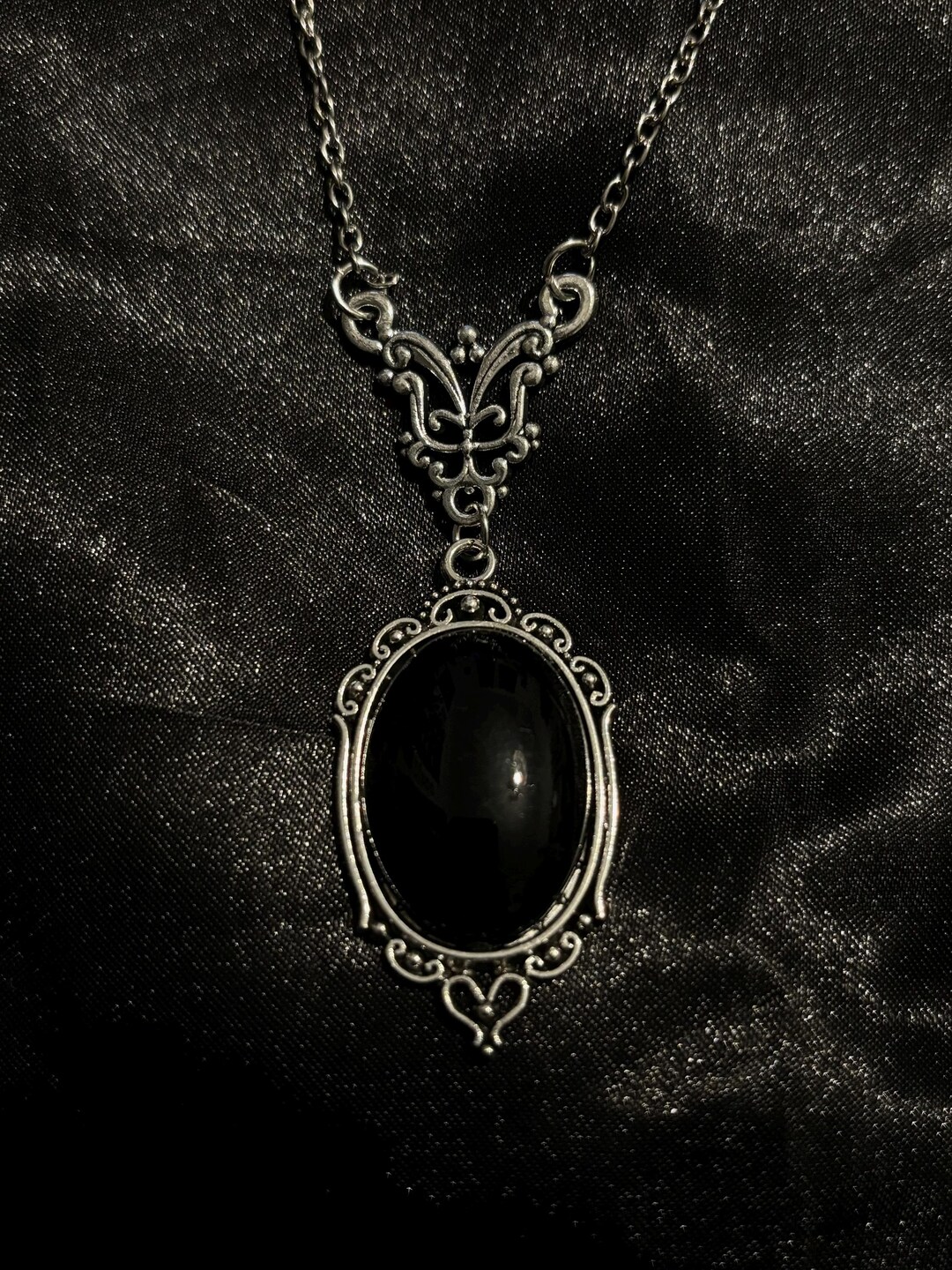 Black Gothic Charm Necklace || Gothic Jewellery || Gothic ...