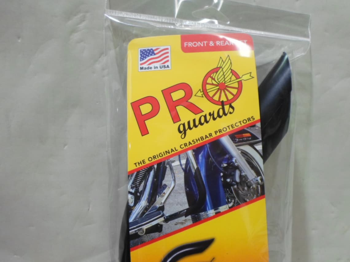 Pro Guards Crash Bar Protectors Harley Engine Guard Touring Black FRONT ...