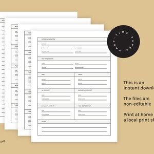 House Sitting Guide, Printable, Digital Download, Minimal, House-sitter ...