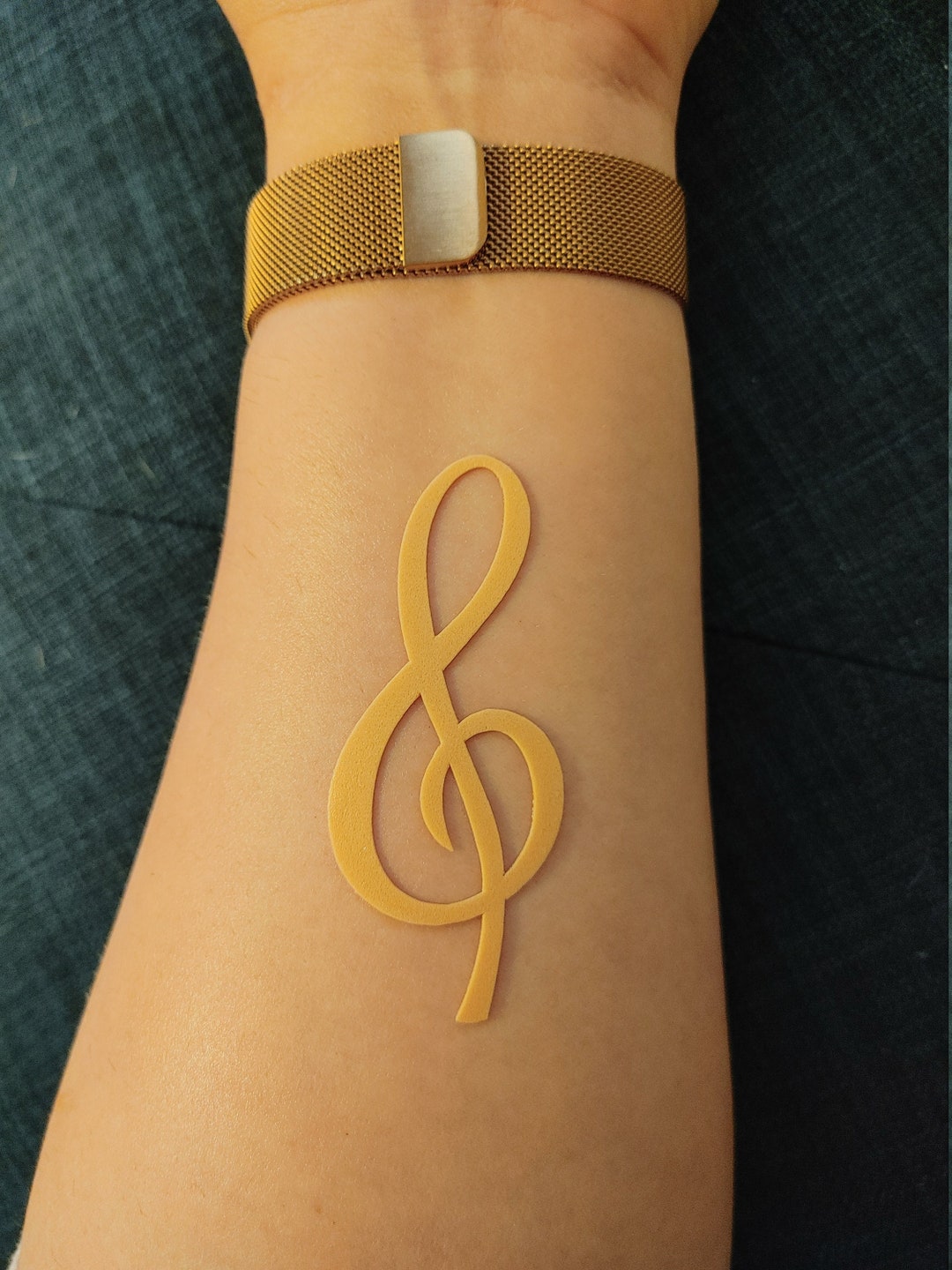 Treble Clef Tanttoo Cover - Etsy