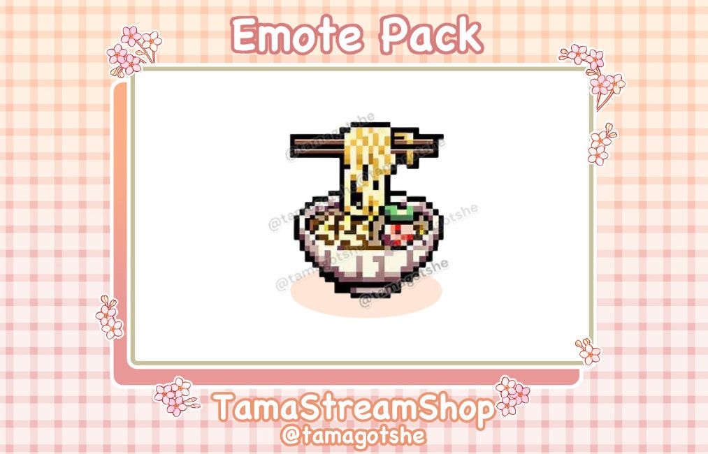 Ramen Noodle Emote Pack pixel Art - Etsy Australia