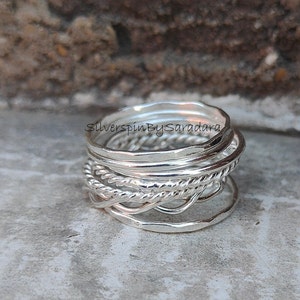925 Sterling Silver Stackable Rings Stackable Ring Sets, Sterling Silver Rings, Stacking Ring ...