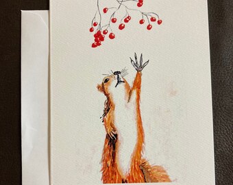 Sorry... greeting Card Scottish Squirrel Card Red Squirrel Card ...