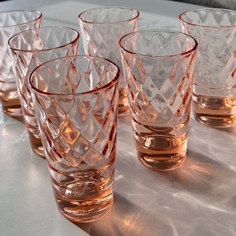 Vintage Pink Glass - Etsy