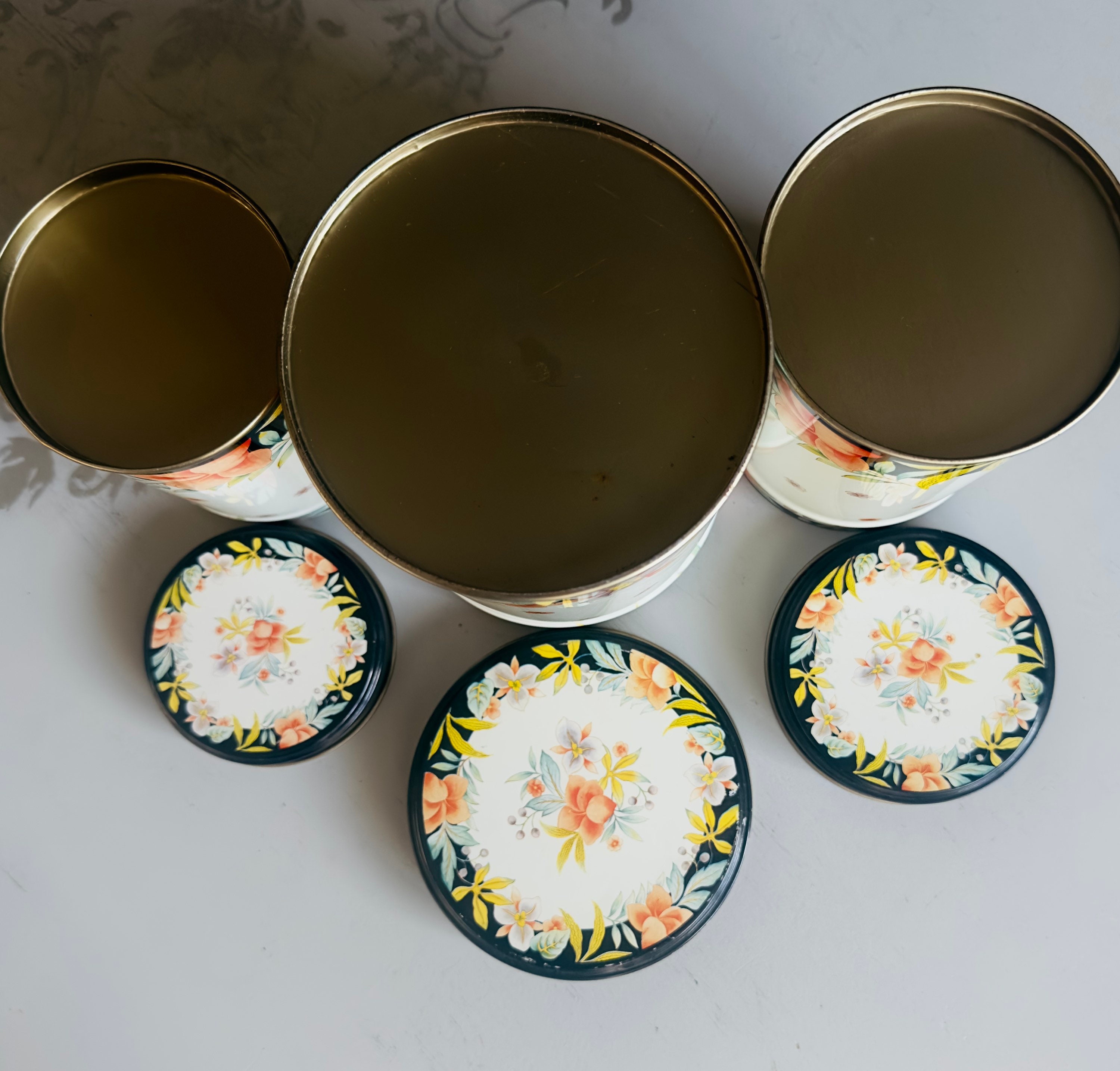 Vintage Kitchen Canister Set Mini Canister Set - Etsy