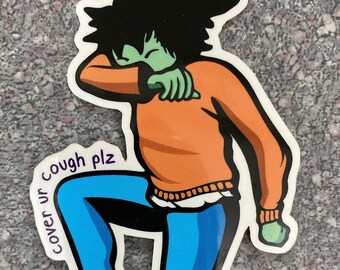 Cough Sticker - Etsy