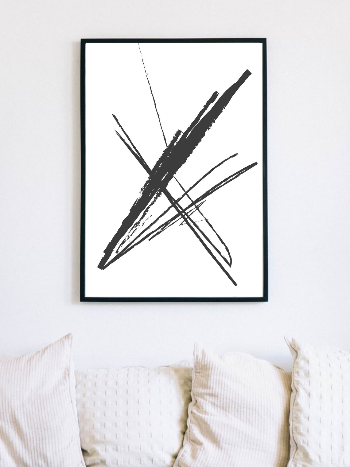 Abstract Black and White Poster, Set of 3, Printable Posters, Simple ...