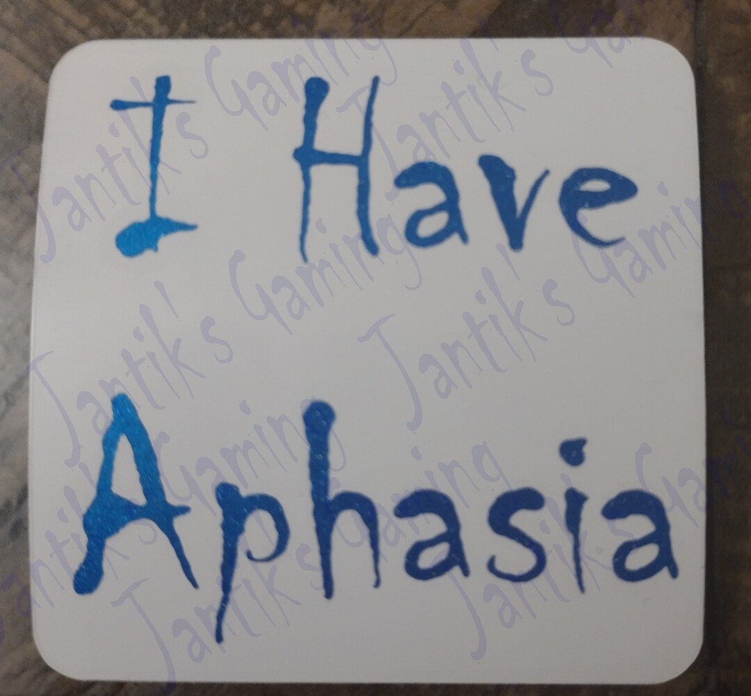 I Have Aphasia Vinyl Decal - Etsy