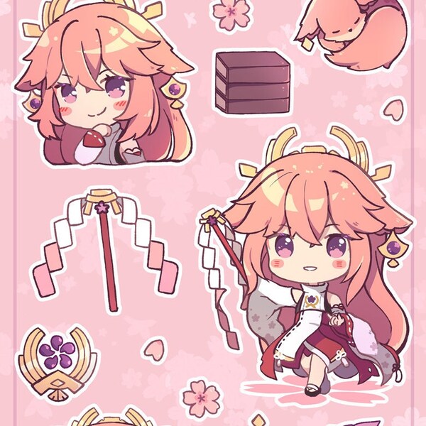 Yae Sticker Sheet - Etsy