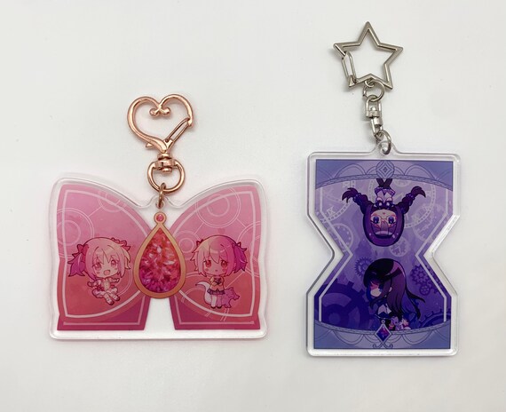 3 Madoka Magica Keychains - Etsy