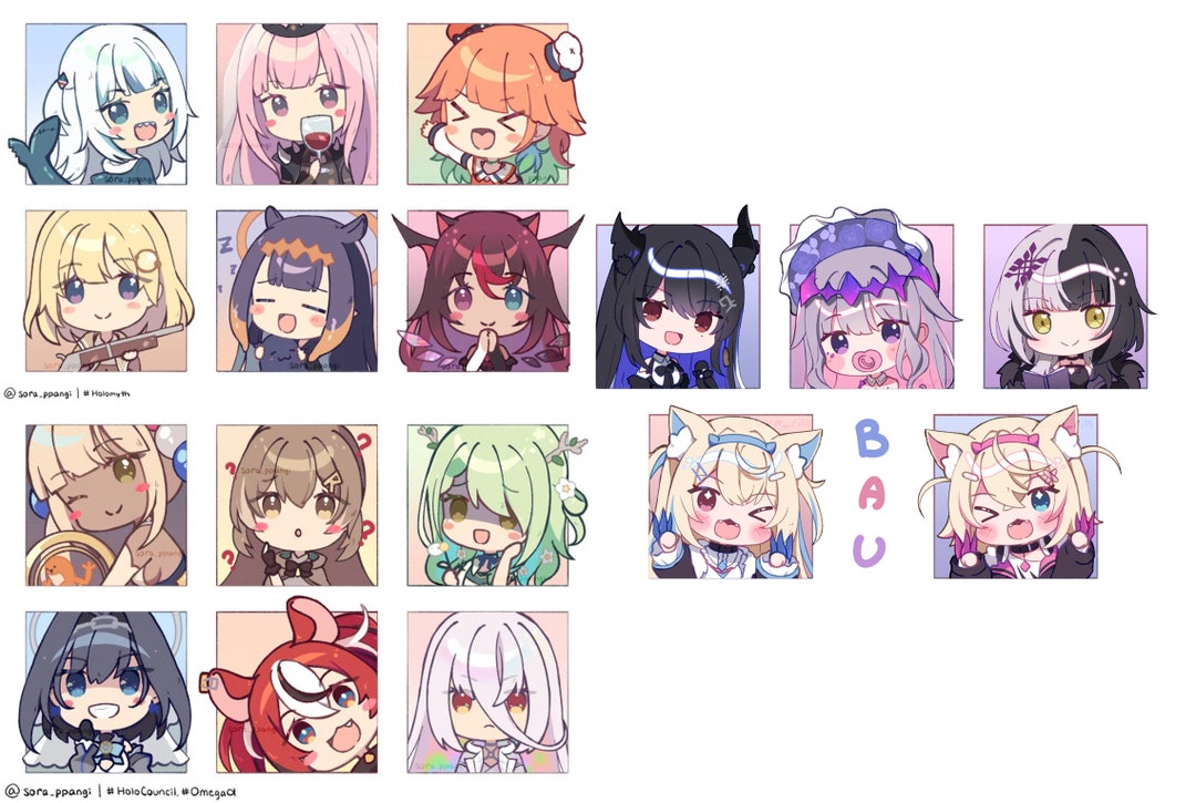 4x6" Hololive EN Sticker Sheet - Etsy