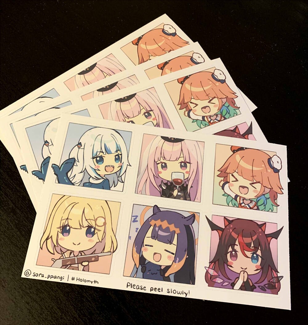 4x6 Hololive EN Sticker Sheet - Etsy