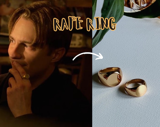 RAFE Cameron Gold Signet Ring | Outer Banks OBX, Graduation Gift, Disc ...