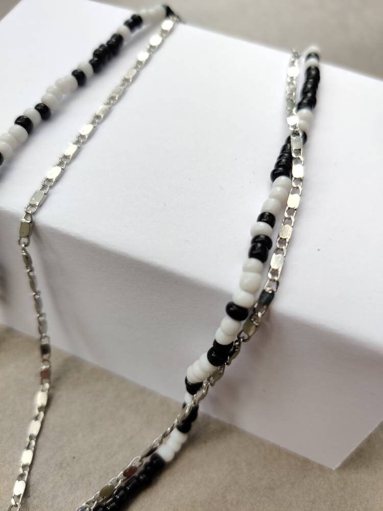 Kiara Ying Yang Double Necklace | OBX Layered Silver Chains | Outer ...