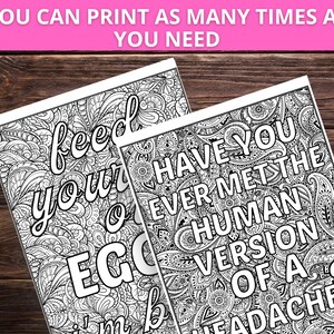 Sarcastic Coloring Pages, Sarcasm Quotes, Coloring Pages for Adults ...