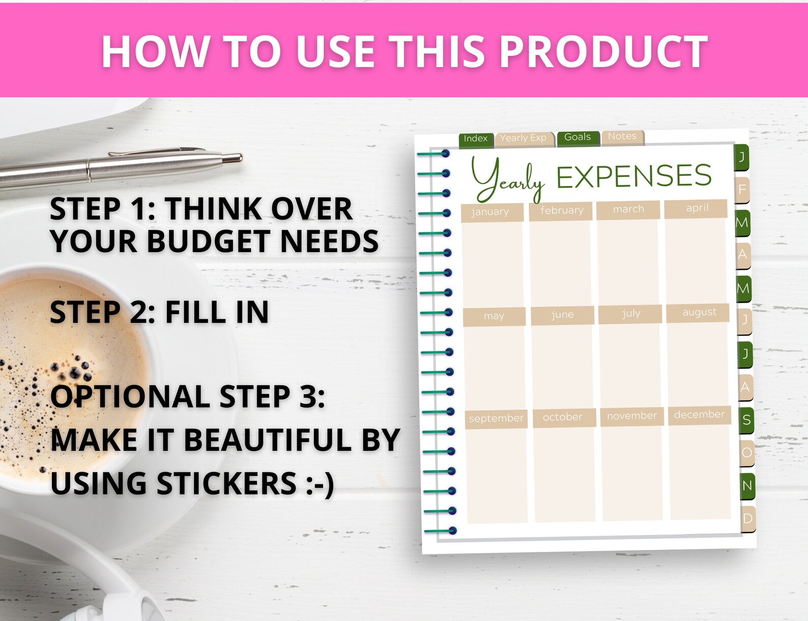 Digital Budget Planner for Goodnotes, Digital Budget Planner for Ipad ...