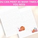 Autumn Letter Paper, Printable Letter Paper, Floral Stationery Paper ...