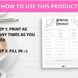 Spiritual Checklist, Spiritual Planner, Witch Printable, Spiritual ...
