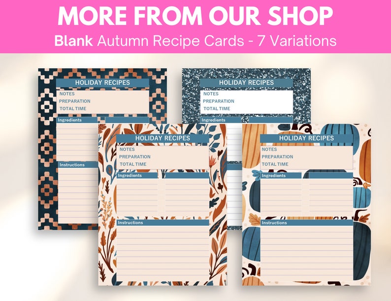 Printable Autumn Stationery, Autumn Notepad, Printable Notes Page ...